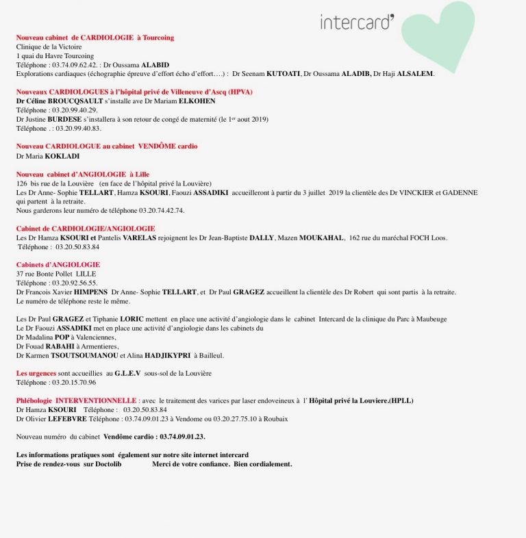 Sans titre | Cardiologie-Intercard